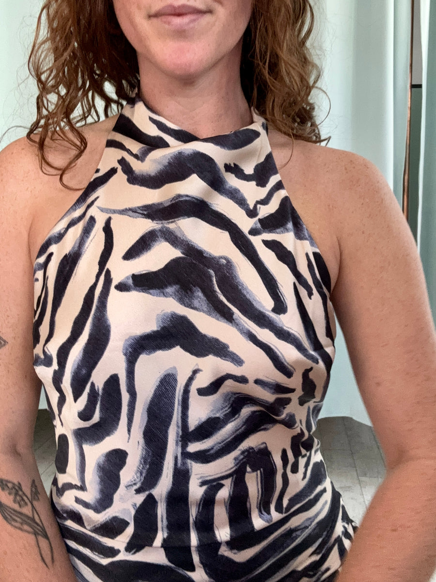 Stone Halter Dress – Patterns and Pops