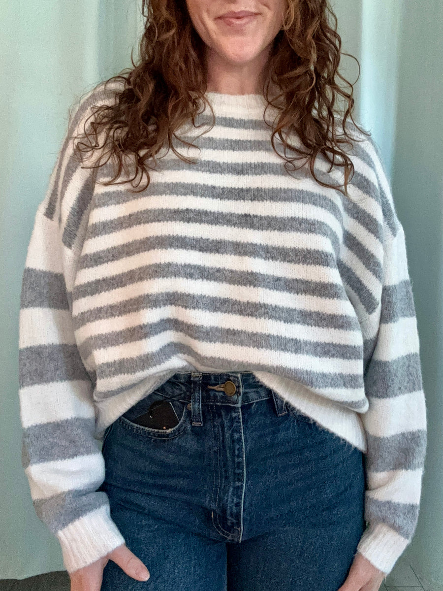 Stripe Cozy Sweater – Patterns and Pops