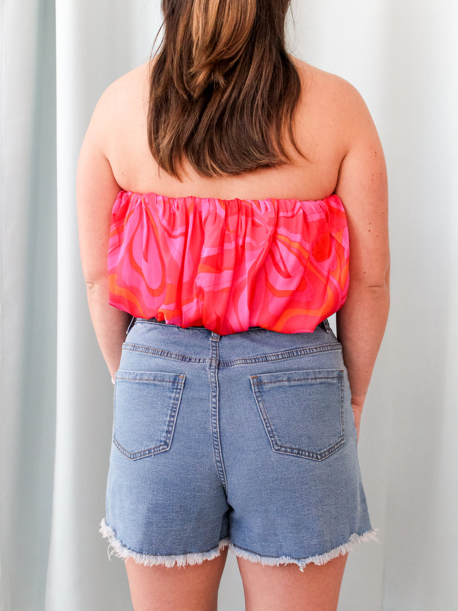 Pink Swirl Tube Top – Patterns and Pops